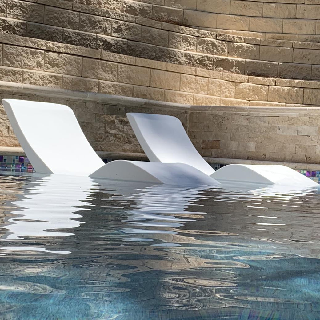 Affordable In-Pool Chaise Lounge Set - Aqua Outdoors