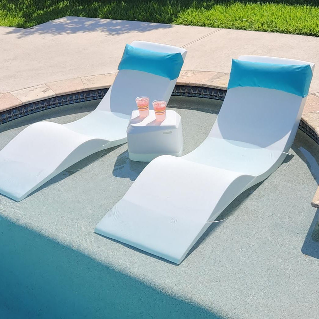 Affordable In-Pool Lounge Chair Set - Aqua Outdoors
