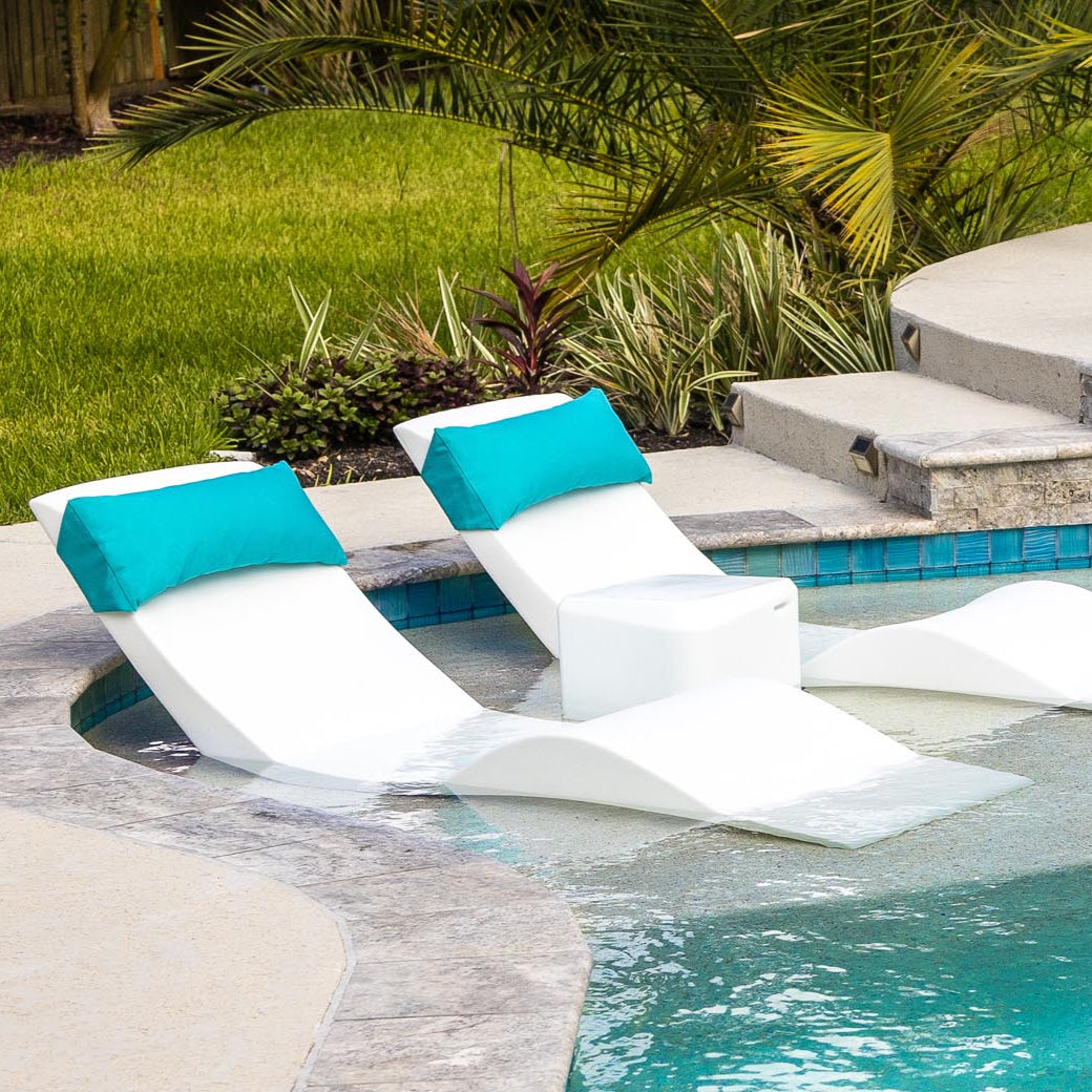 Affordable In-Pool Lounge Chair Set - Aqua Outdoors
