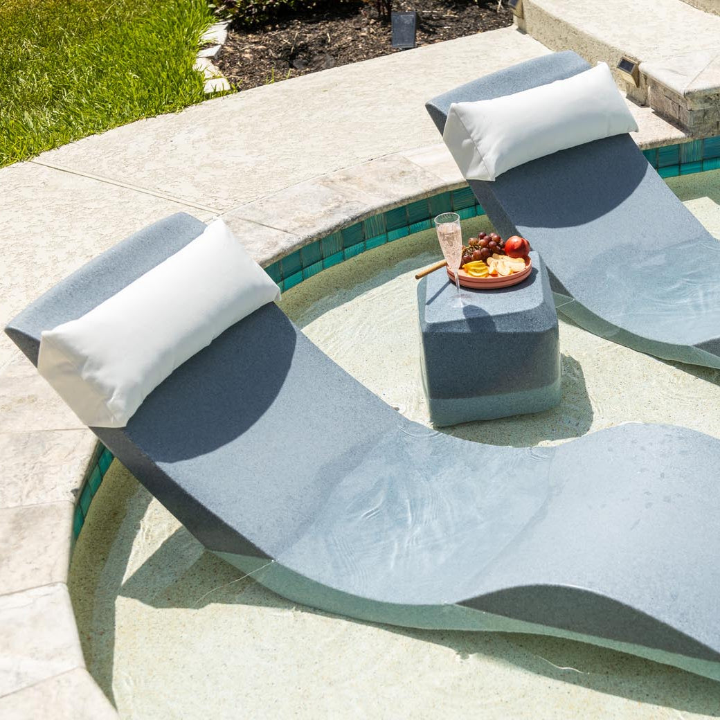 Affordable In-Pool Lounge Chair Set - Aqua Outdoors